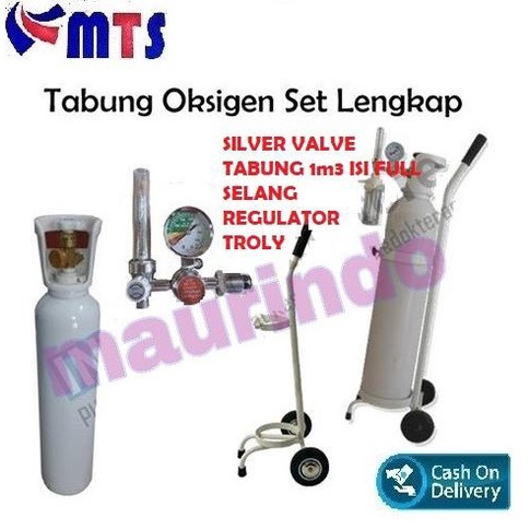Jual Tabung 1M3 TABUNG OKSIGEN LENGKAP DAN REGULATOR O2 1 m3 Isi Full Lc | Shopee Indonesia