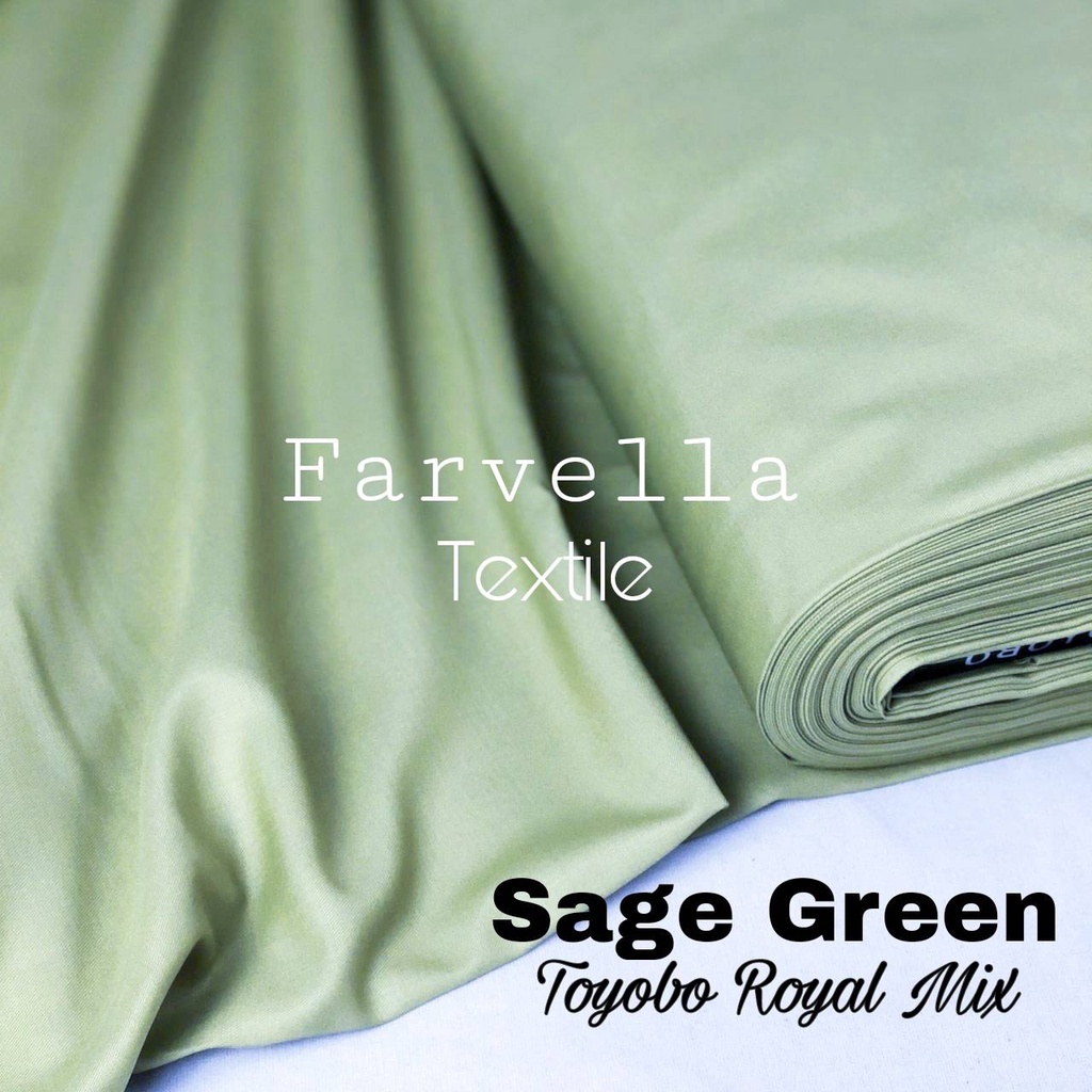 Jual 1/2 (Setengah) Meter Kain Toyobo Royal Mix Premium By Farvella ...