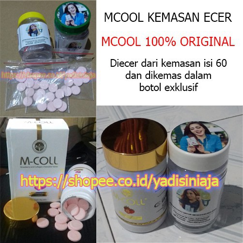 Jual MCOLL Collagen pemutih badan - M Coll Collagen Candy kemasan share ...