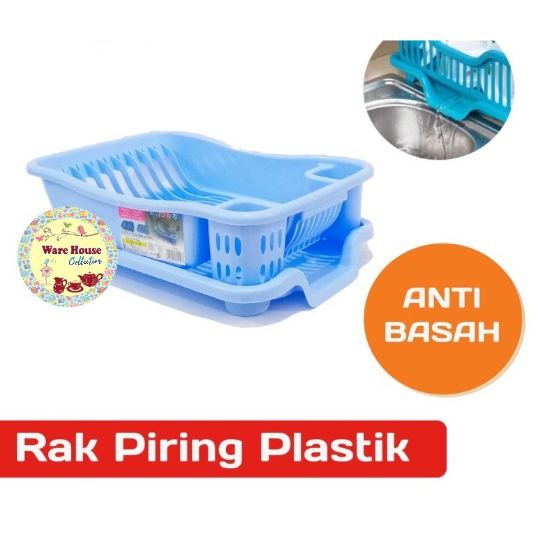 Jual Rak Piring Plastik dengan nampan Yoshikawa/ minowa RP-08 / Drainer ...