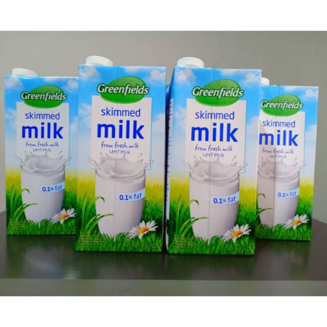 Jual Greenfields UHT Skimmed Milk 1 Liter | Shopee Indonesia