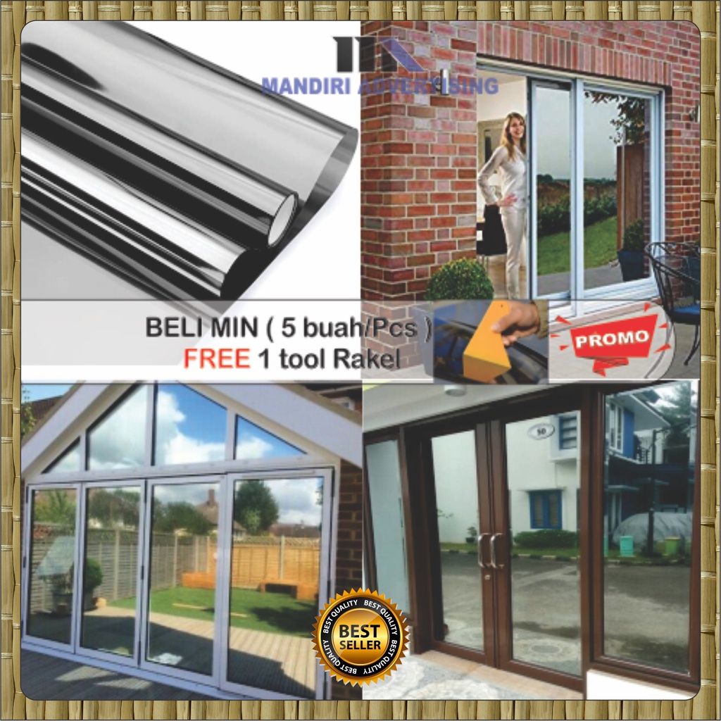 Jual Kaca film oneway silver/kaca film silver silver/kaca film sparta silver/kaca film cermin ...