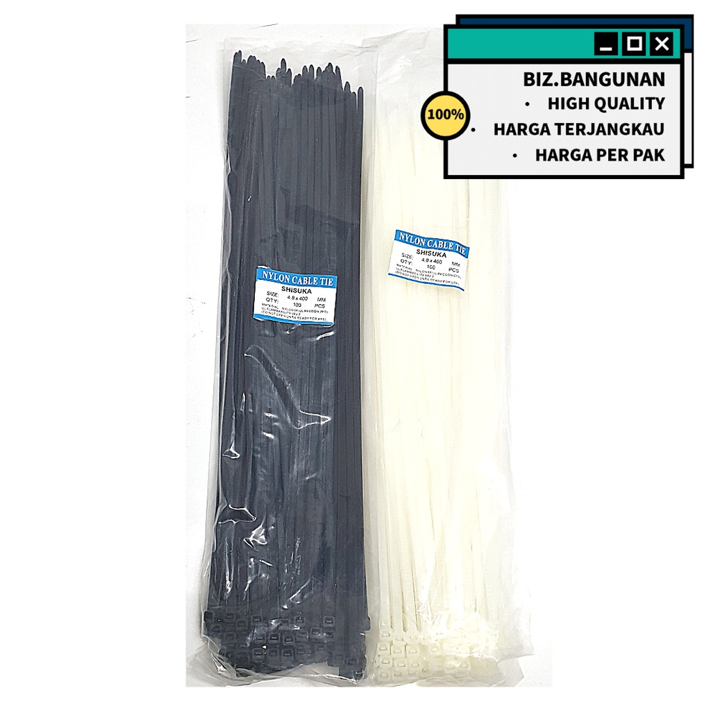 Jual KABEL TIES 4.8 x 400 MM (ISI 100) - CABLE TIE TIS 40 CM 400MM ...