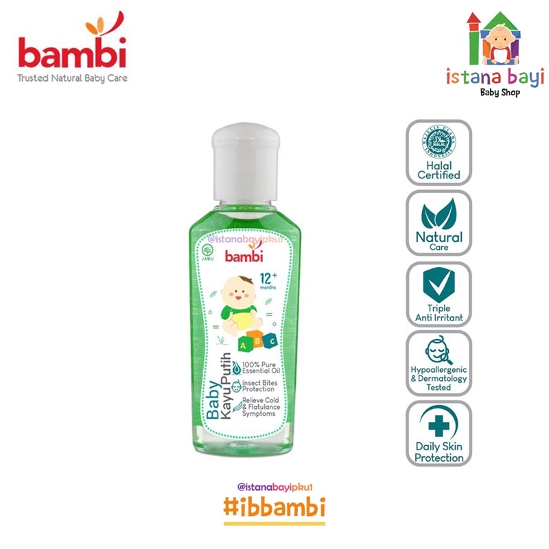 Jual Bambi Minyak Kayu Putih - Bambi Cajuput Oil 60 ml | Shopee Indonesia