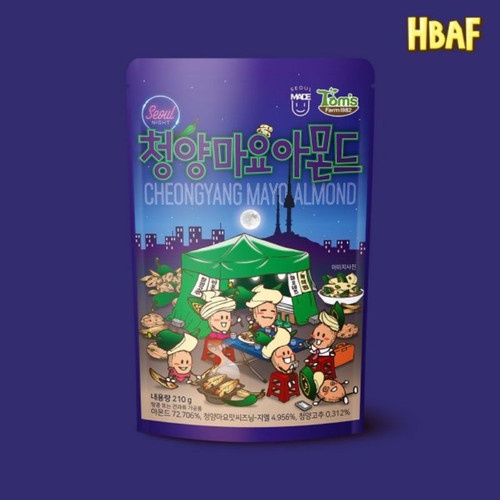 Jual HBAF TOM's FARM ORIGINAL Honey Butter Almond Korean 190g | Shopee Indonesia