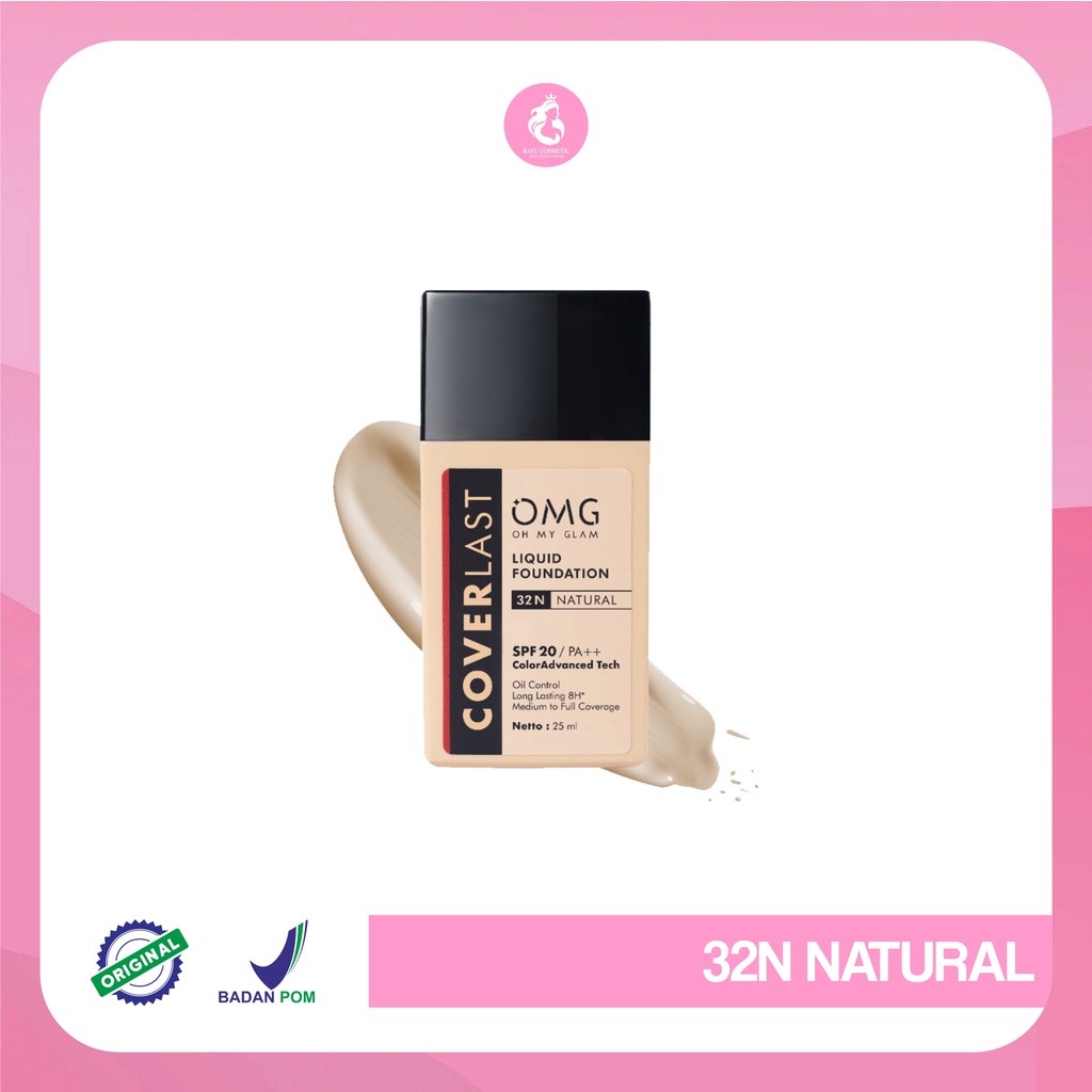 Jual OMG CoverLast Liquid Foundation Alas Bedak | Oh My Glam | SPF 20 ...