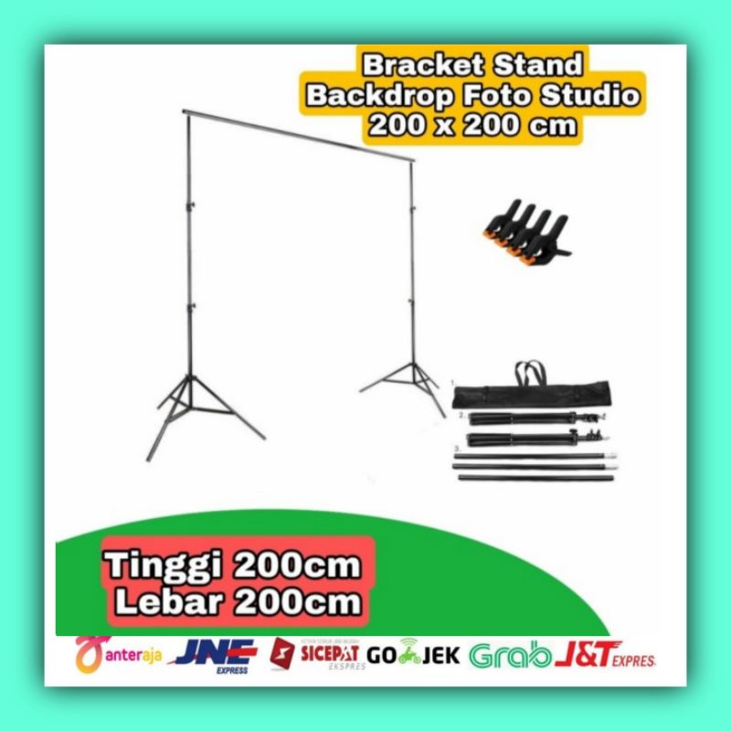 Jual Stand Background foto studio 200 x 200cm | Shopee Indonesia