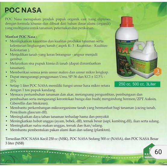 Jual pupuk organik cair poc 250cc untuk semua tumbuhan dan hewan ternak ...
