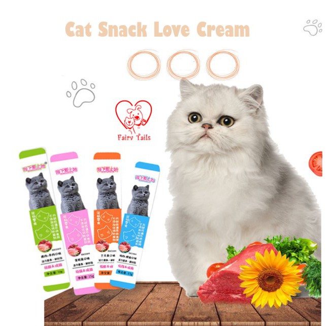 Jual Cat Snack Love Creamy | Snack Cemilan Kucing Cream Sejenis Me-O ...
