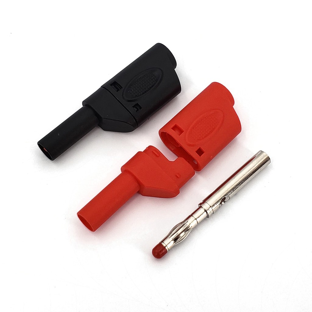 Jual 10Pcs Shrouded Fully Insulated Safety 4mm Male Stackable Banana ...