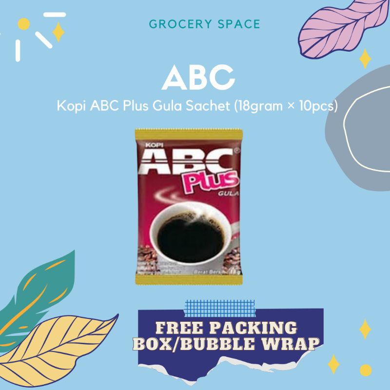 Jual KOPI BUBUK ABC PLUS GULA SACHET (18gram×10pcs) | Shopee Indonesia
