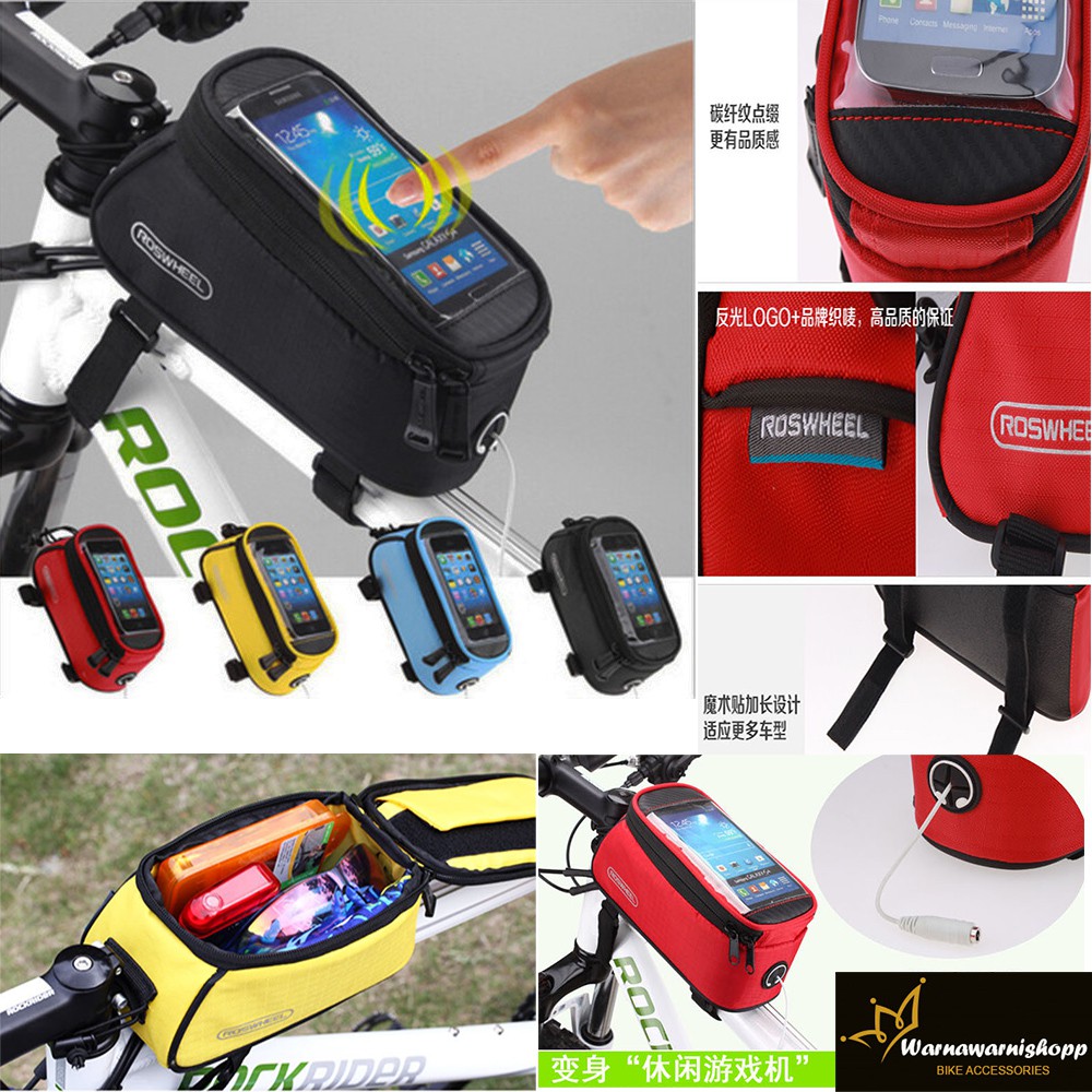 Jual Tas Frame Sepeda Roswheel size L Touchscreen Tas Balok Penyimpana ...