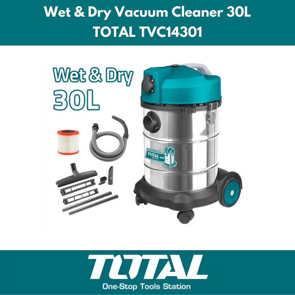 Jual Mesin Penyedot Debu Wet & Dry Vacuum Cleaner 30L TOTAL TVC14301 ...