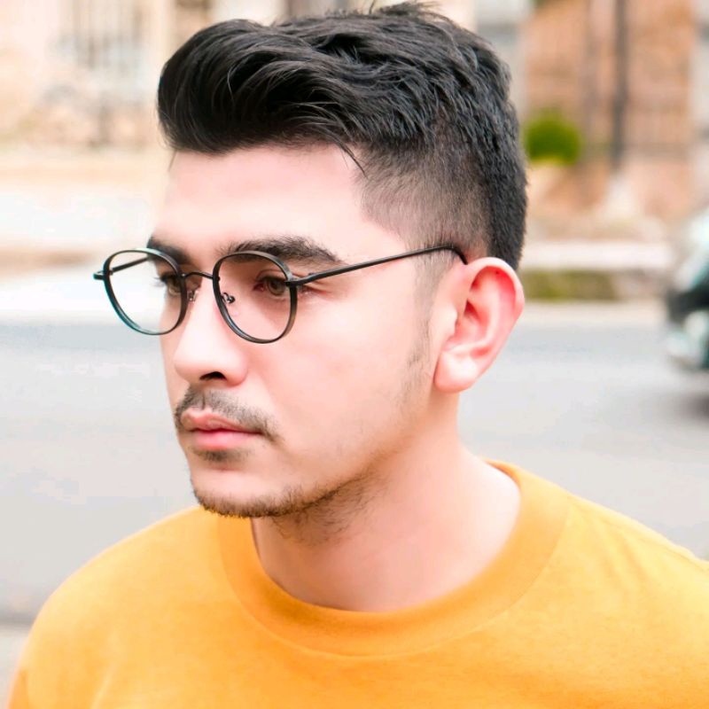 Jual Frame Kacamata Hitam Bulat Pria Wanita Metal Plat | Shopee Indonesia