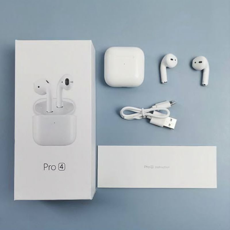 Jual Headset Bluetooth TWS Airpods Pro 4 | Shopee Indonesia
