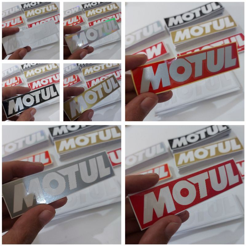 Jual Stiker Cutting Motul Aksesoris Motor Anti Air Decal Emblems Timbul ...