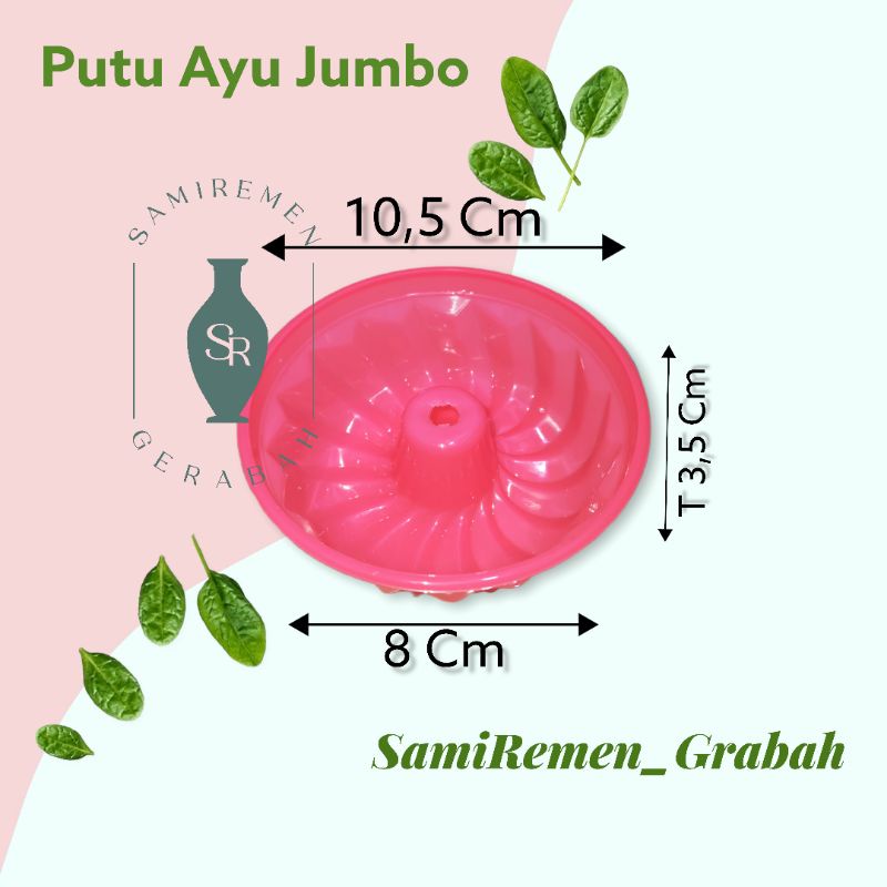 Jual Cetakan Putu Ayu Jumbo 10 CM Kue Cetakan Puding 12 Pcs | Shopee ...