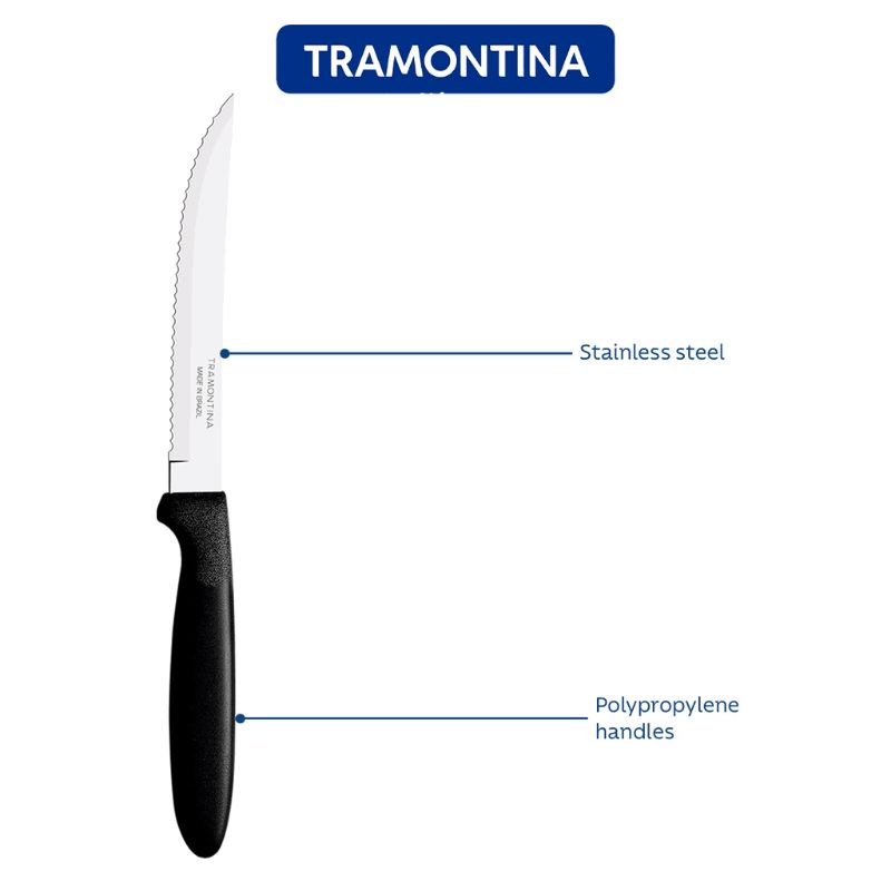 Jual Pisau Steak 5" Tramontina Steak Knife Ipanema - 1pc | Shopee Indonesia