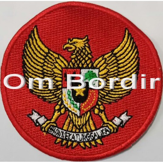 Jual LOGO GARUDA MERAH TIMNAS INDONESIA BORDIR KOMPUTER HQ 7 CM ...