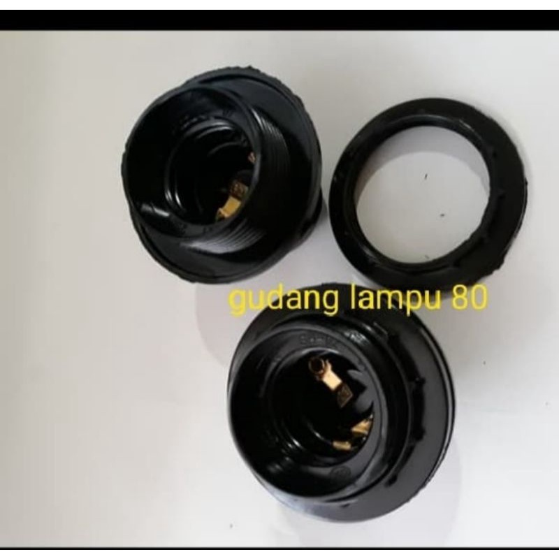 Jual Fitting E27 Germany hitam | Shopee Indonesia