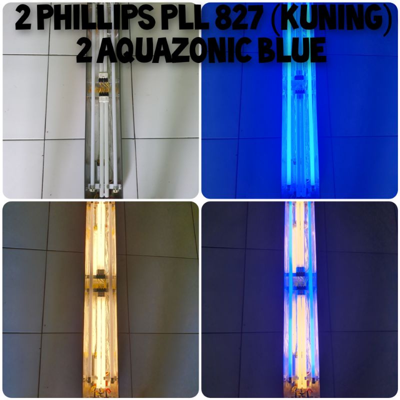 Jual Lampu Tanning 2 PLL & 2 Aquazonic Blue 100cm | Shopee Indonesia