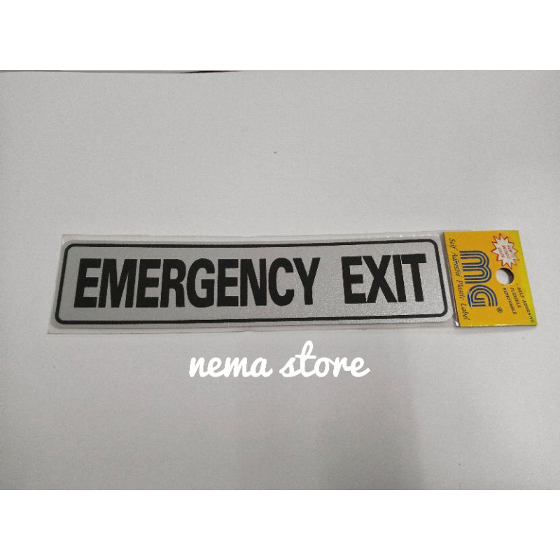 Jual GM STICKER EMERGENCY EXIT/STIKER EMERGENCY EXIT | Shopee Indonesia