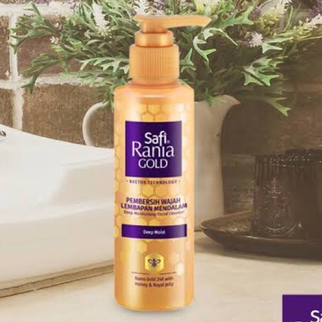 Jual Safi Rania Gold Pembersih Wajah Pump 100ml | Shopee Indonesia