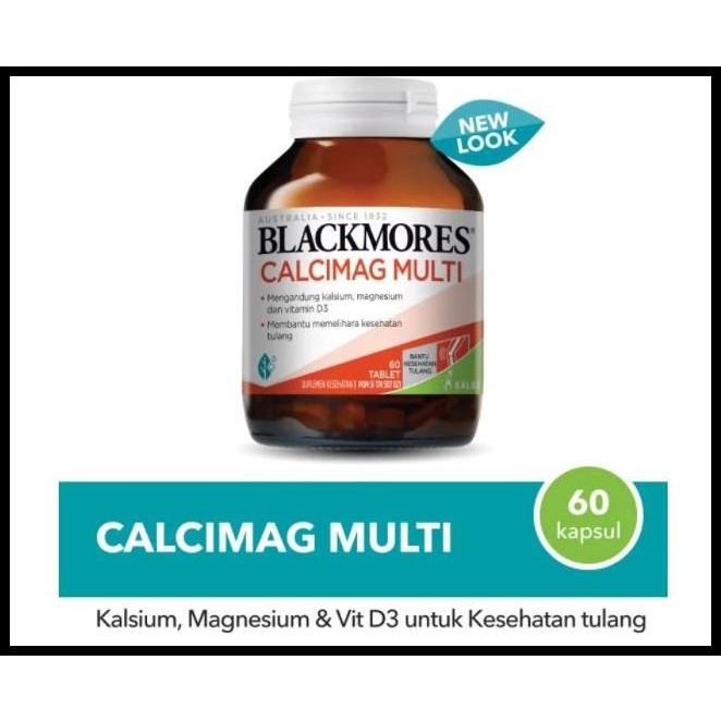 Jual Bpom Kalbe Blackmores Calcimag Multi (Kalsium Tulang) - 60 Tablet ...