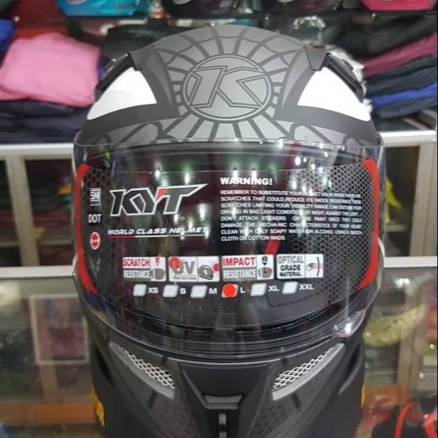 Jual HELM KYT K2 RIDER SPIDERMAN GUN METAL DOFF FULL FACE | Shopee ...