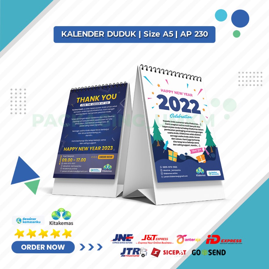 Jual CETAK KALENDER DUDUK ATAU KALENDER MEJA UKURAN A5 | Shopee Indonesia