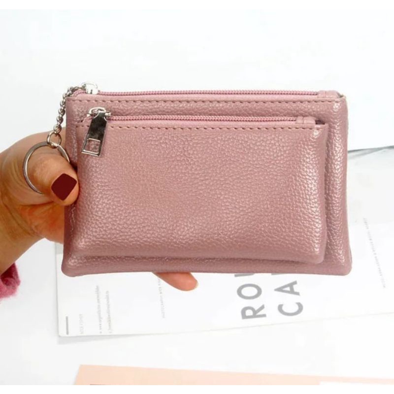 Jual Dompet uang dan koin doble 2 ruang terbaru | Shopee Indonesia