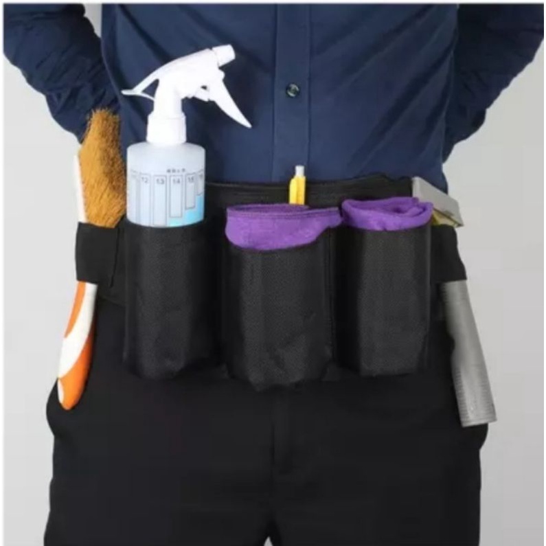 Jual tas cleaning service / tas pinggang petugas kebersihan / Caddy bag ...