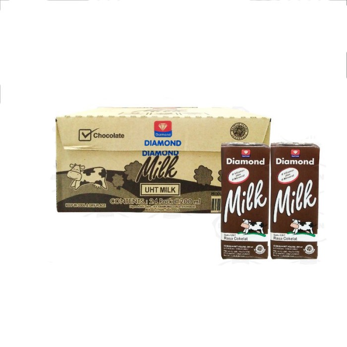 Jual Diamond Milk UHT / Susu UHT 200 ml x 24 Pcs ( 1 Karton ) | Shopee Indonesia