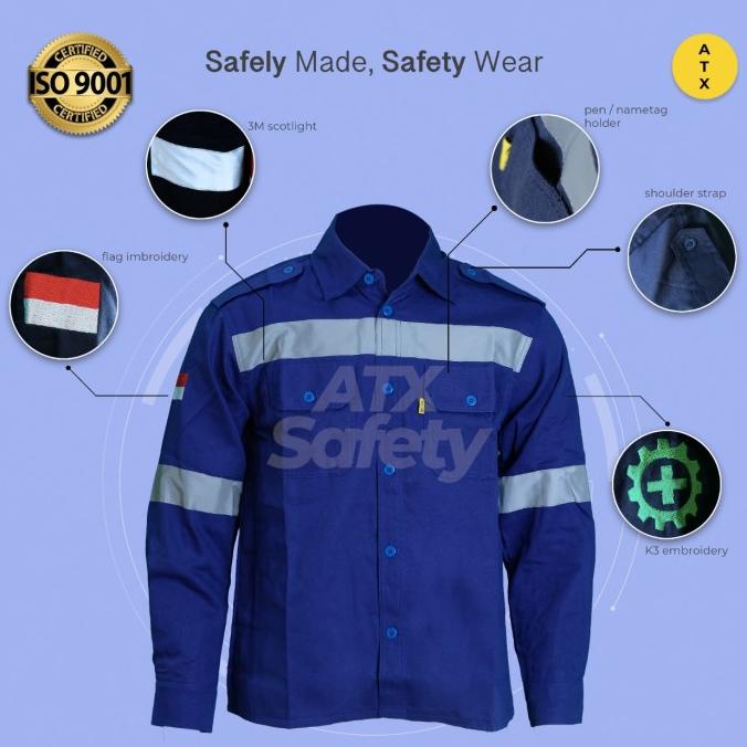 Jual Wearpack Safety Baju Safety Baju Kerja ATX Bordir K3 dan Bendera ...