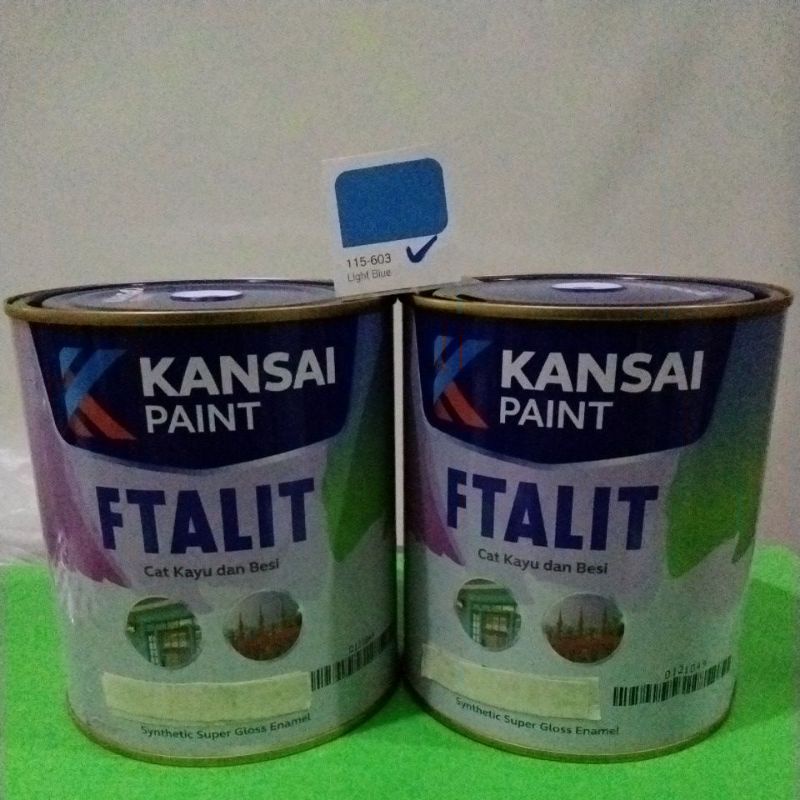 Jual Ftalit 603 Light Blue / Cat Kayu & Besi 1Ltr | Shopee Indonesia