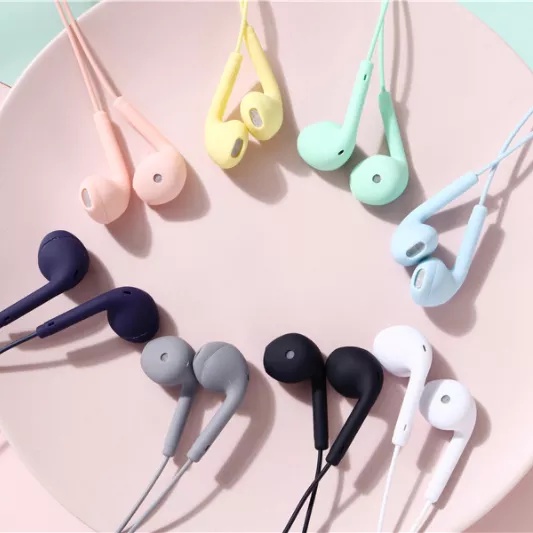 Jual Headset Macaron U19 Hifi Stereo Extra Bass Handsfree Pastel Color ...