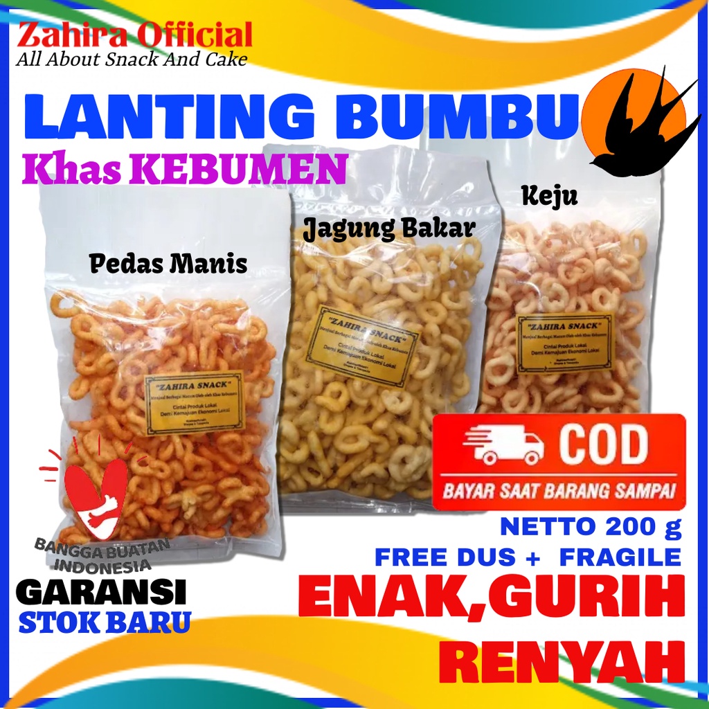 Jual Lanting Singkong Bumbu Oleh-oleh Khas Kebumen 200 gram | Shopee ...