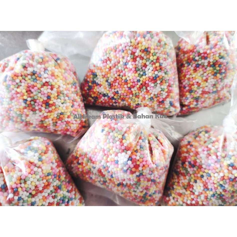 Jual Sprinkle Rainbow / Trimis Warna Kecil - Repack 50gr | Shopee Indonesia