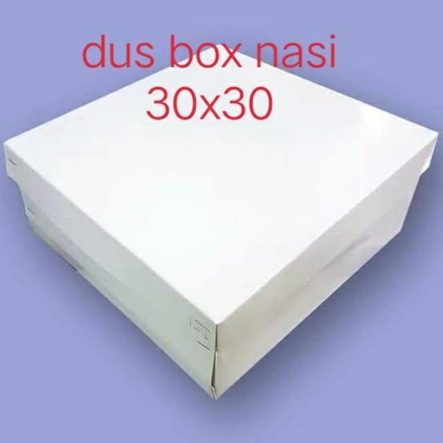 Jual Dus 30x30 / box nasi Polos @10pcs | Shopee Indonesia