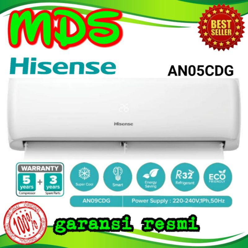 Jual PROMO!!! AC HISENSE 1/2 PK HISENSE 0.5pk AN 05 CDG unit only ...