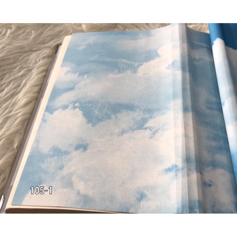Jual WALLPAPER DINDING MURAH MOTIF AWAN LANGIT BIRU 3D | Shopee Indonesia