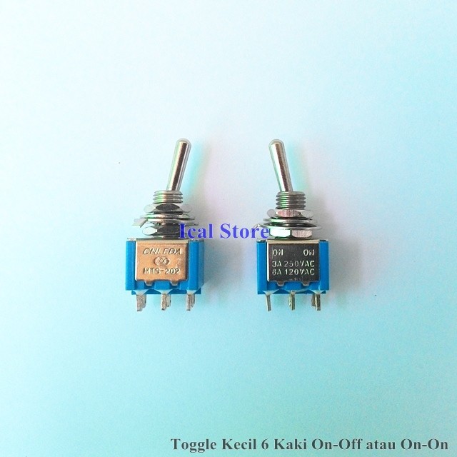 Jual Saklar Switch Toggle Kecil 6 Kaki On On atau On Off Kualitas Bagus ...