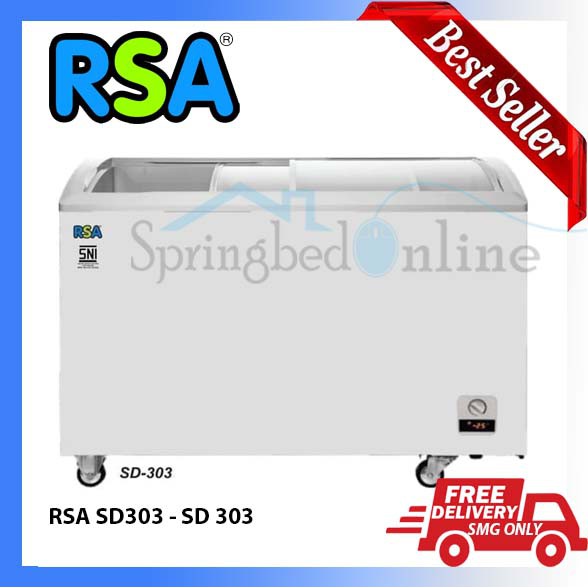 Jual SLIDING FLAT GLASS FREEZER 300 Liter - RSA SD303 - SD 303 | Shopee ...