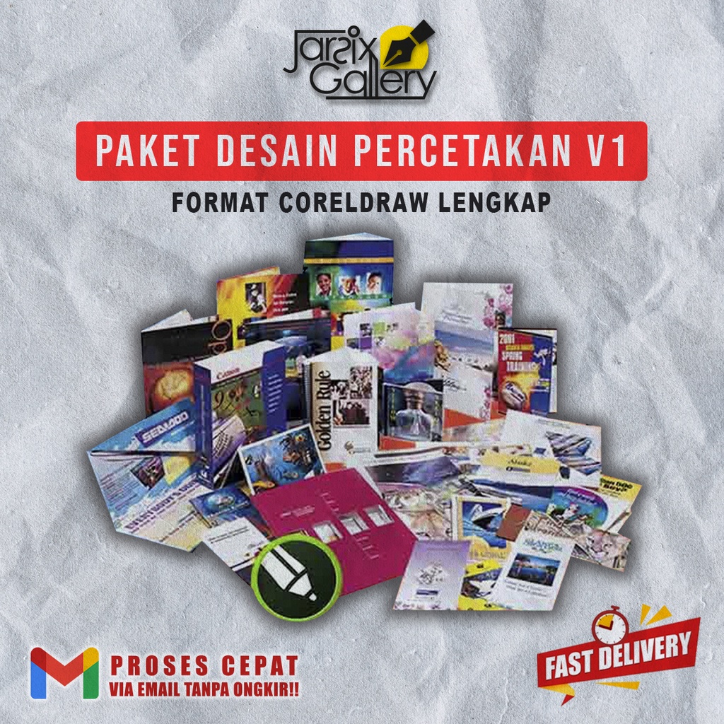 Jual Paket Desain Percetakan CDR Coreldraw Lengkap V1 | Shopee Indonesia
