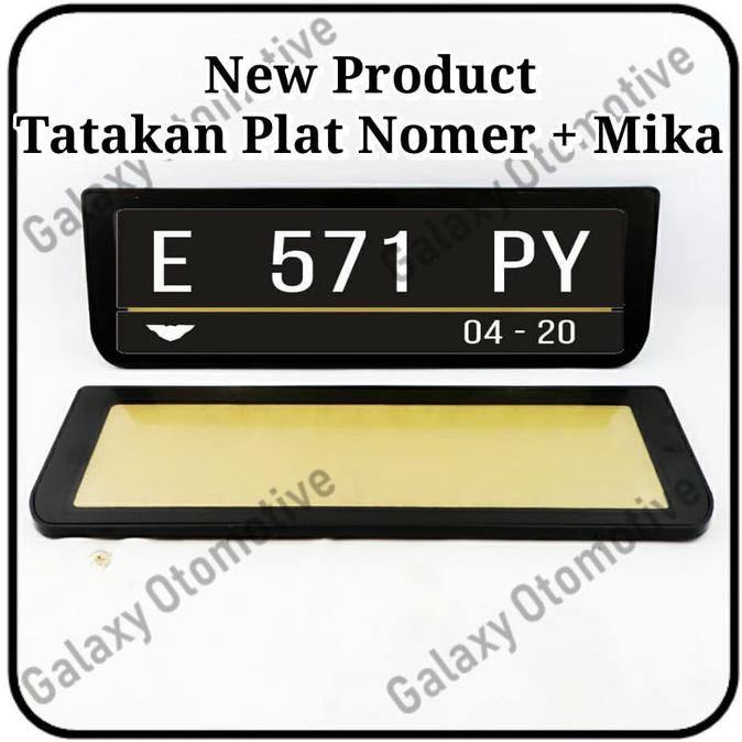 Jual Tatakan Plat Nomer Tutup Mika - New Model - 46cm - Set Depan Belakang kirim bayar dirumah ...