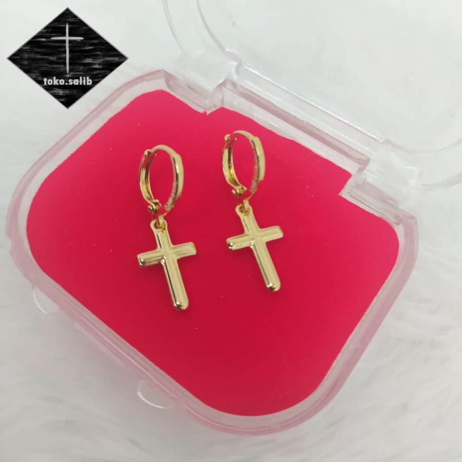 Jual Anting Salib Xuping Polos | Shopee Indonesia