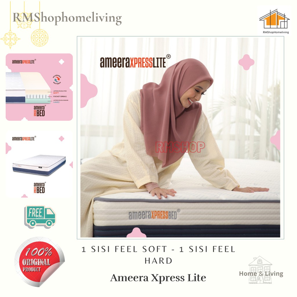 Jual Kasur AMEERA EXPRESS LITE / Spring Bed Ameera Xpress Lite | Shopee ...