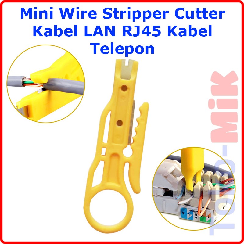 Jual Mini Wire Stripper Cutter Tang Kupas Kabel LAN RJ45 Telepon RJ11 ...