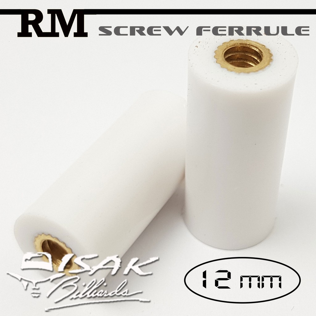 Jual RM Screw in Ferrule - 12 mm Cue Tip Baut Besi Stick Billiard Stik ...