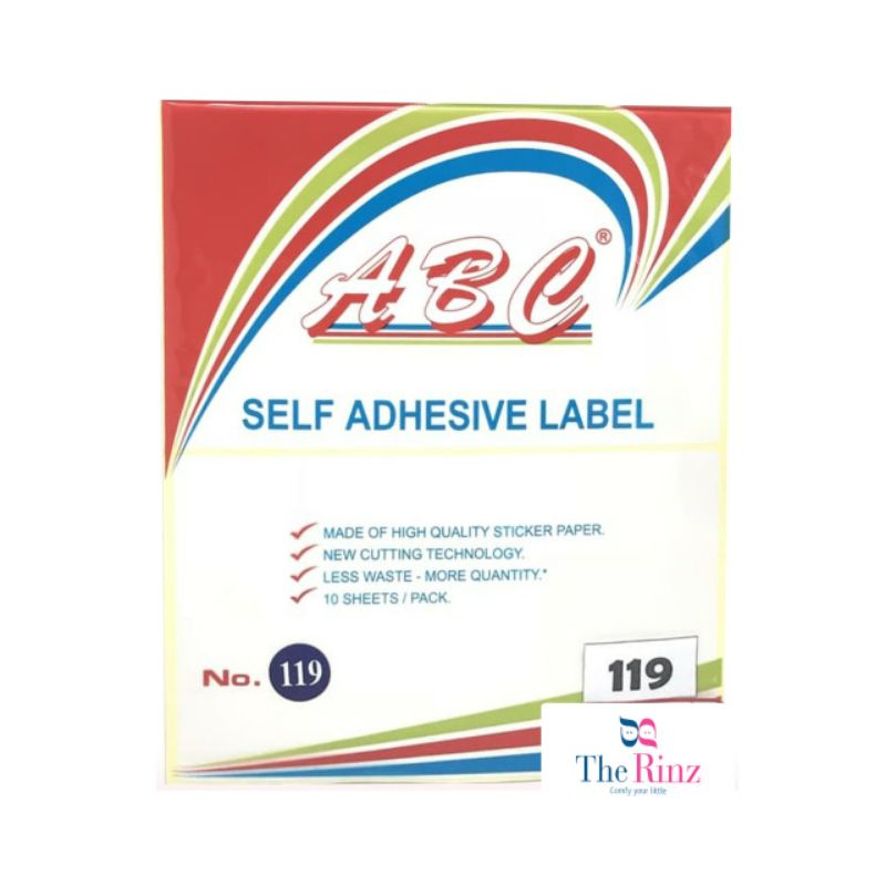 Jual Sticker Label No.119 ABC | Shopee Indonesia